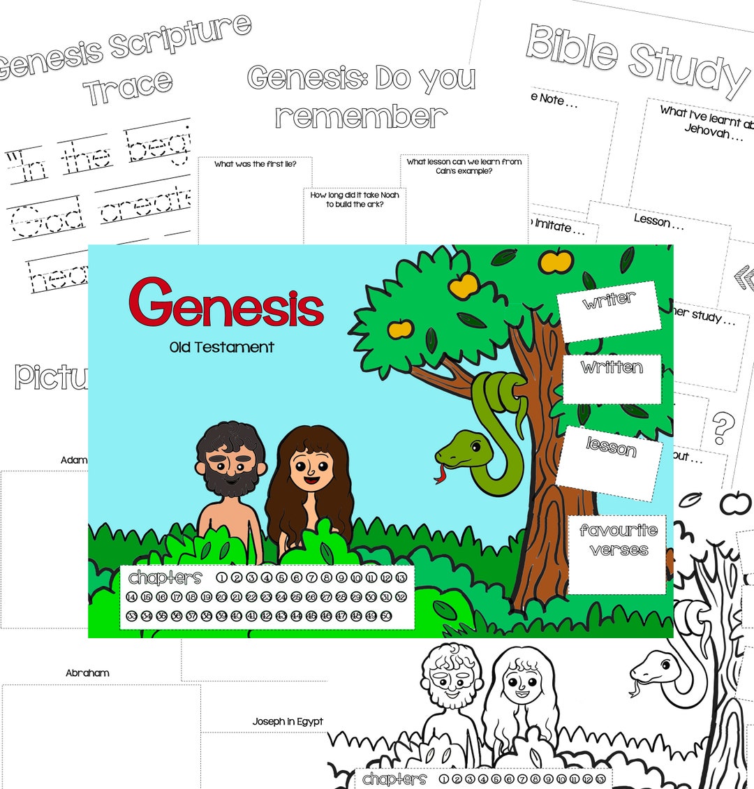 JW Kids Bible Activity - GENESIS - PDF Download - Etsy