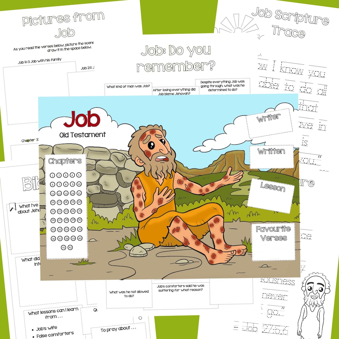 JW Kids Bible Activity - JOB - PDF Download - Etsy