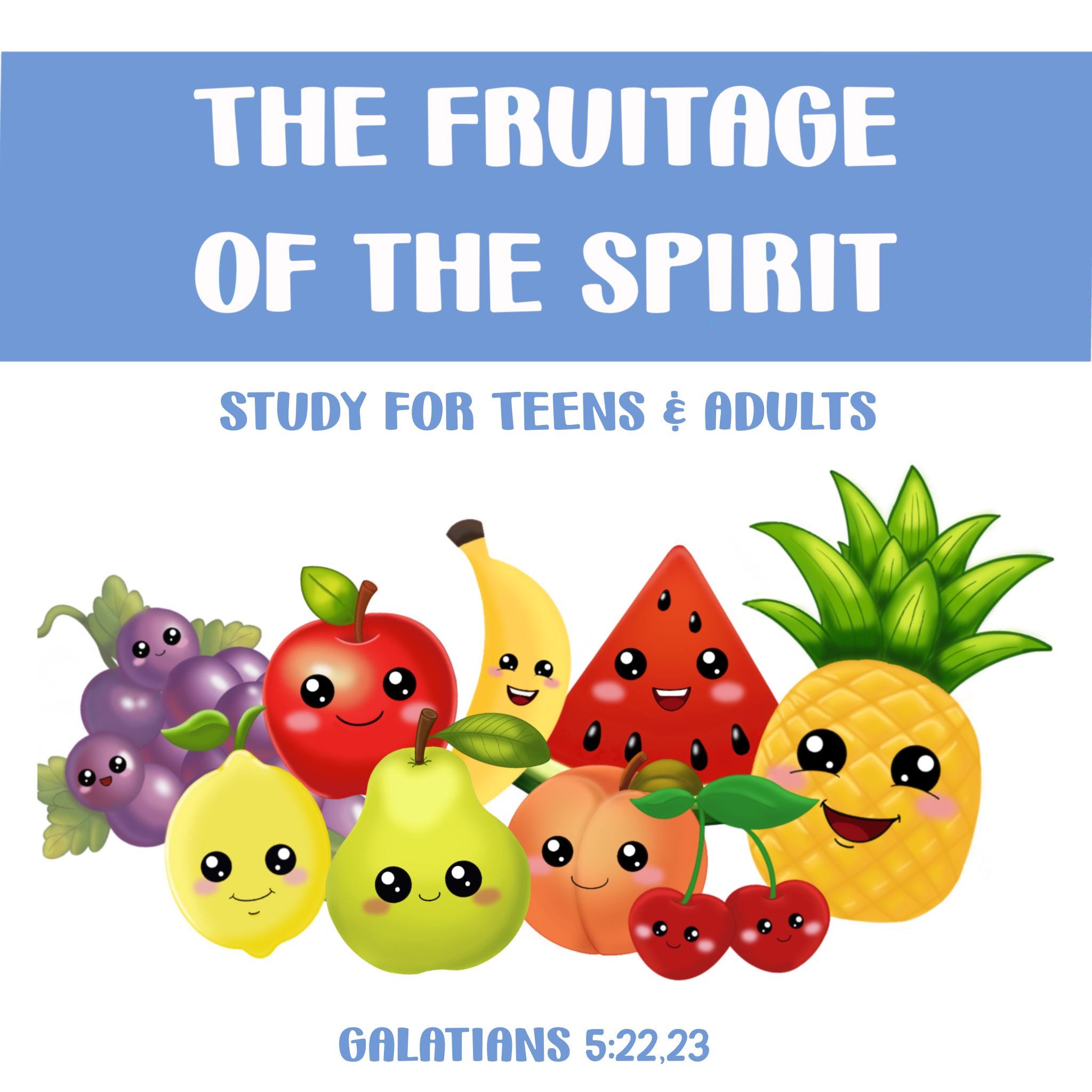 JW Fruitage of the Spirit Study Worksheets: Teens & Adults (digital ...