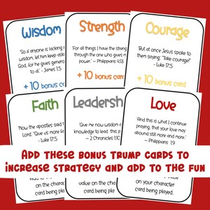 JW Kids Bible Character TRUMPS Game - Card Game - PDF Download - Etsy