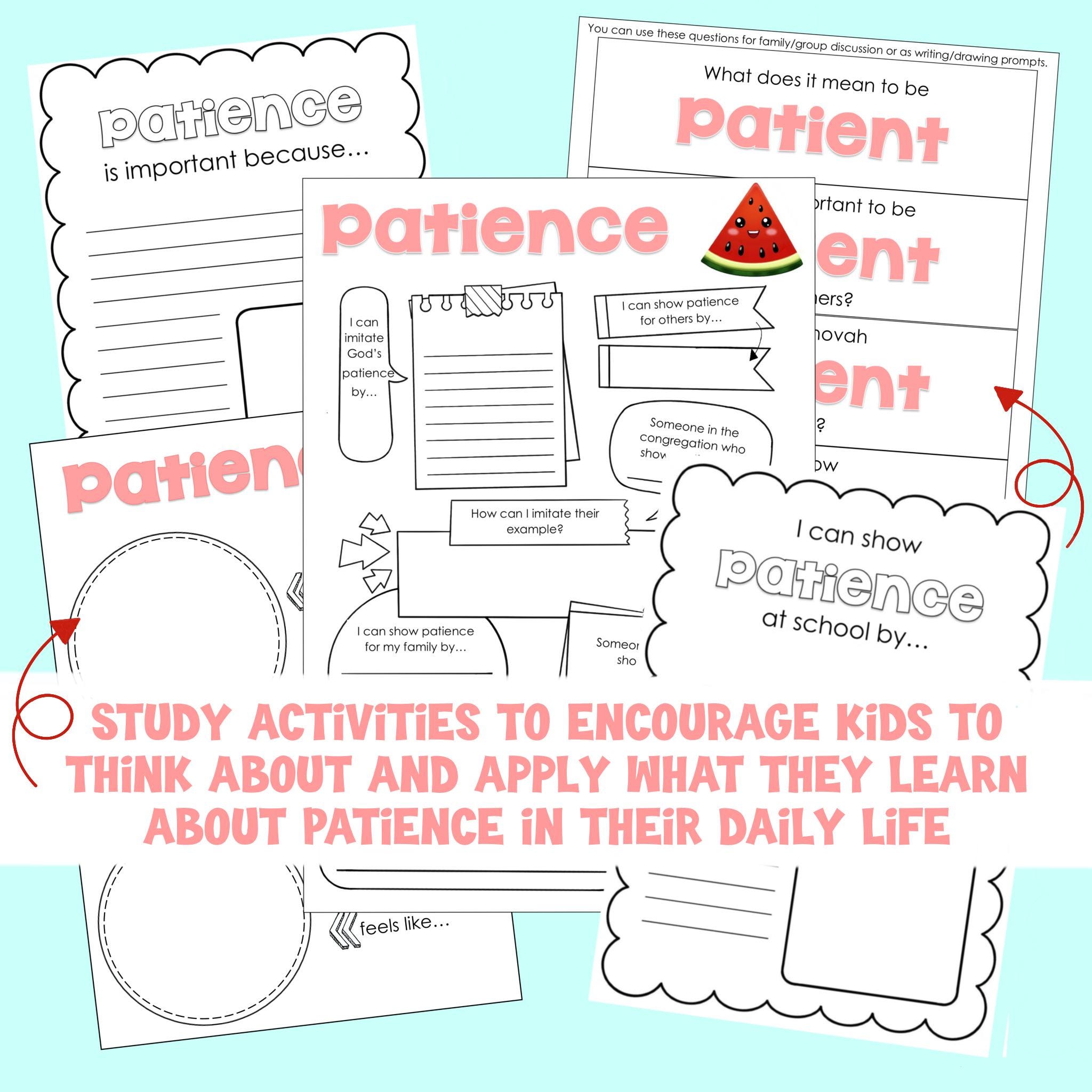 JW Kids PATIENCE Activity Set - Fruitage of the Spirit - Hands-on ...