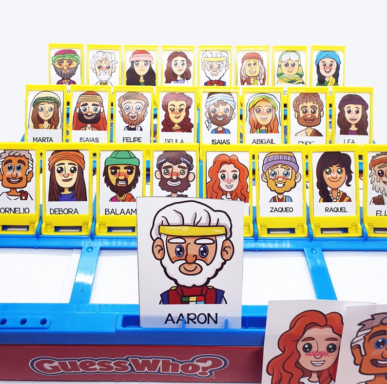 JW Kids - Spanish - Bible Character GUESS WHO? Game - Set 2-bible ...