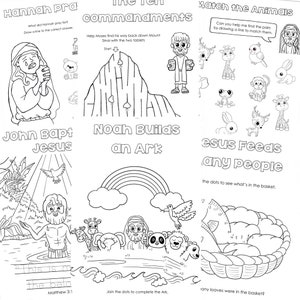 JW Kids Bible Story Coloring Book Activity (digital Download) - Etsy
