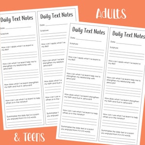 JW - Family Daily Text Notes Set for Adults, Teens, Tweens and Kids ...