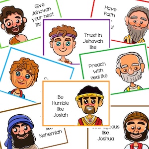 JW Kids - Bible Character Encouragement Cards/notes - PDF - Etsy