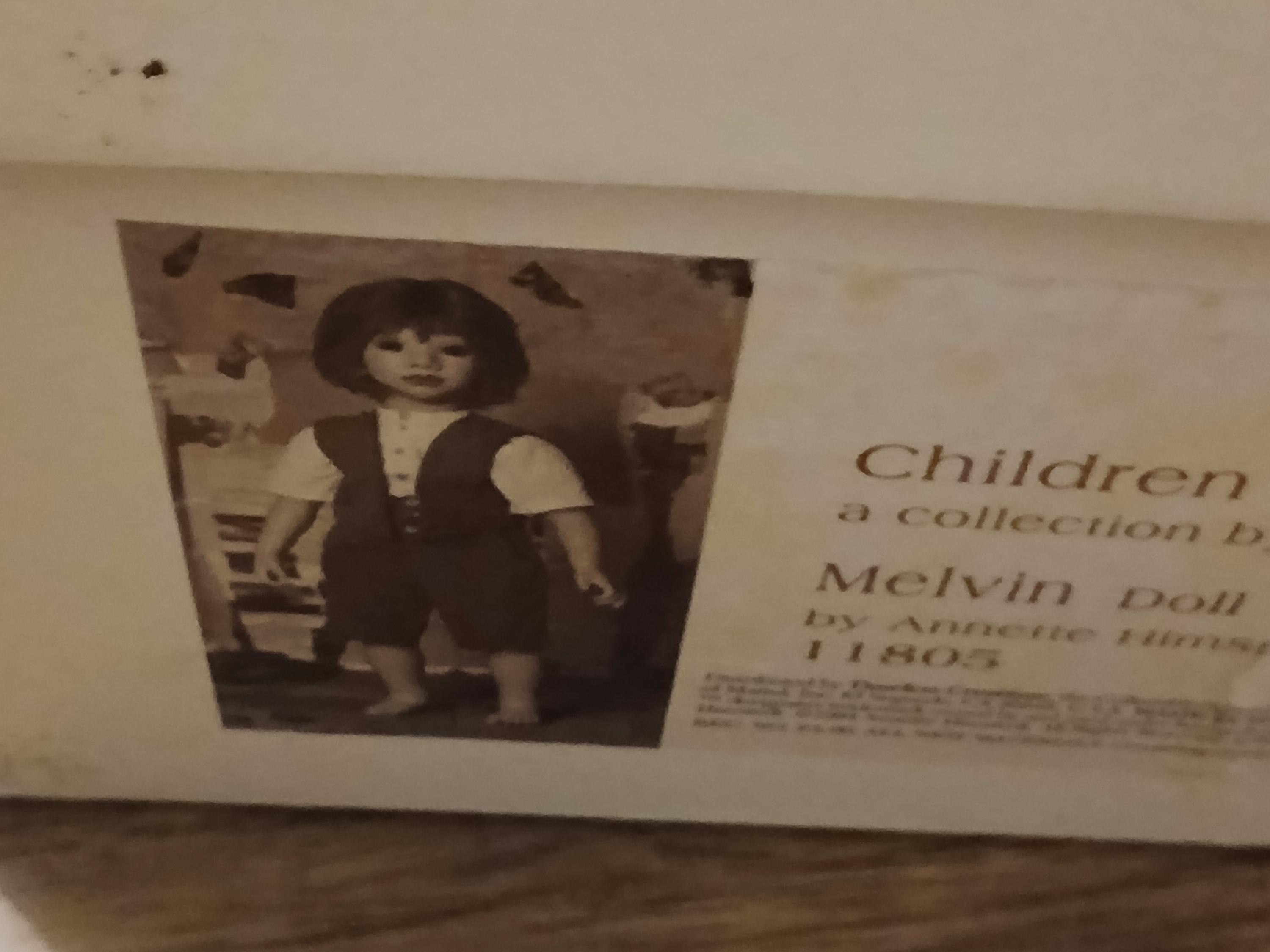 Annette Himstedt Doll Melvin Puppen Kinderdoll 1994 30 in Original Box ...