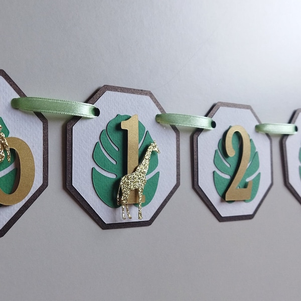 Happy Birthday Jungle Banner - Etsy