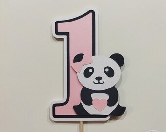 Panda Bear Topper Panda Theme Party Panda Birthday Party - Etsy