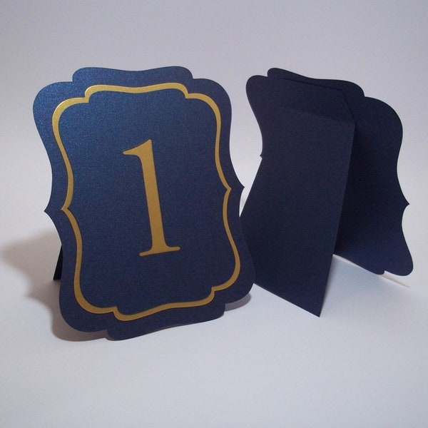 Navy Table Numbers - Etsy