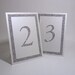 Glitter Table Numbers Ivory and Silver Glitter Table Numbers | Etsy