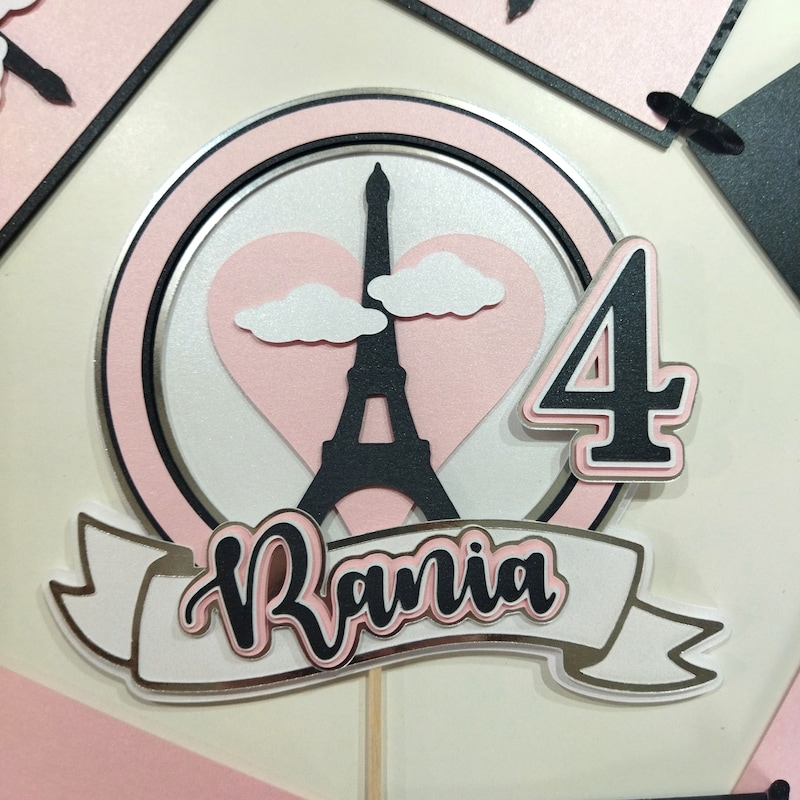 Eiffel Tower Cake Topper - Etsy
