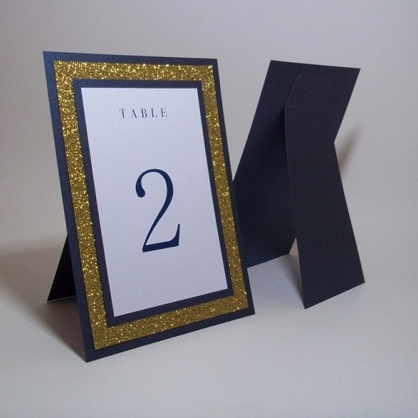 Navy Table Numbers - Etsy