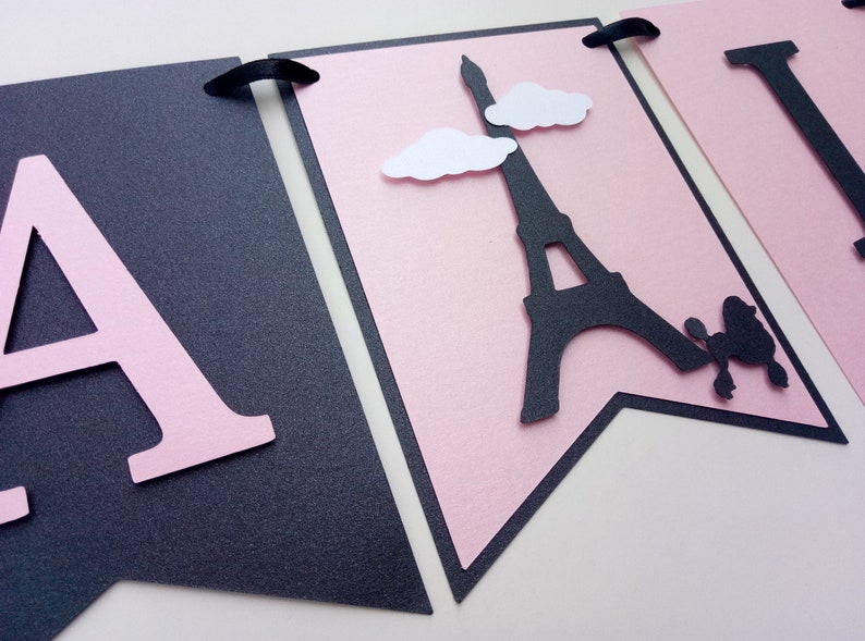 Paris Banner Paris Happy Birthday Banner Paris Themed - Etsy
