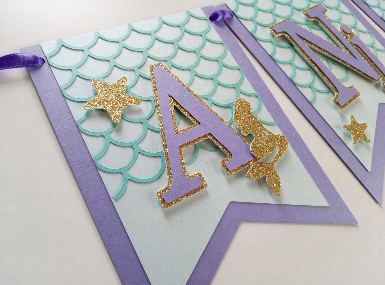 Mermaid Banner, Under the Sea Banner, Mermaid Birthday Party, Mermaid ...