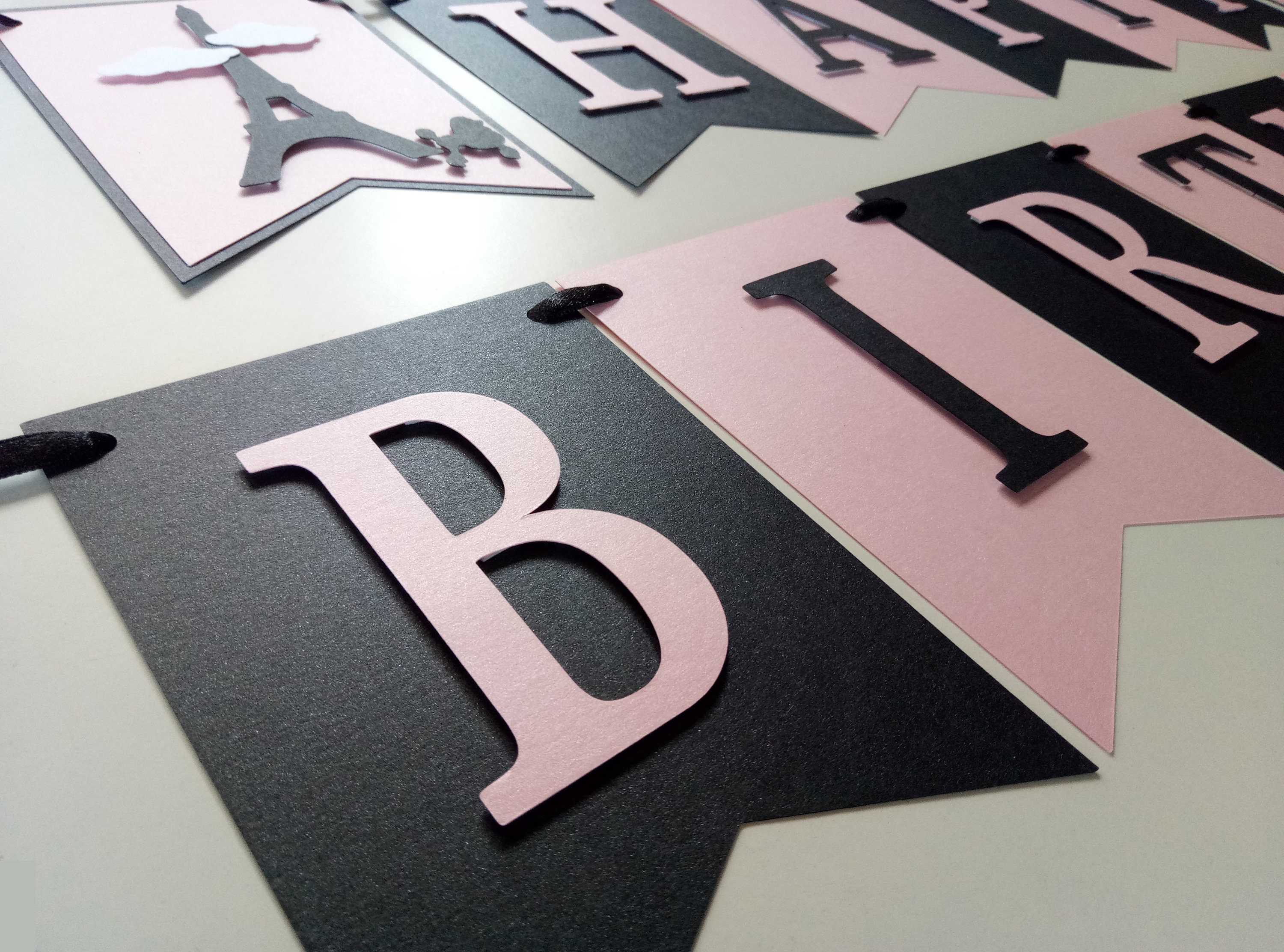 Paris Banner, Paris Happy Birthday Banner, Paris Themed Birthday Banner ...