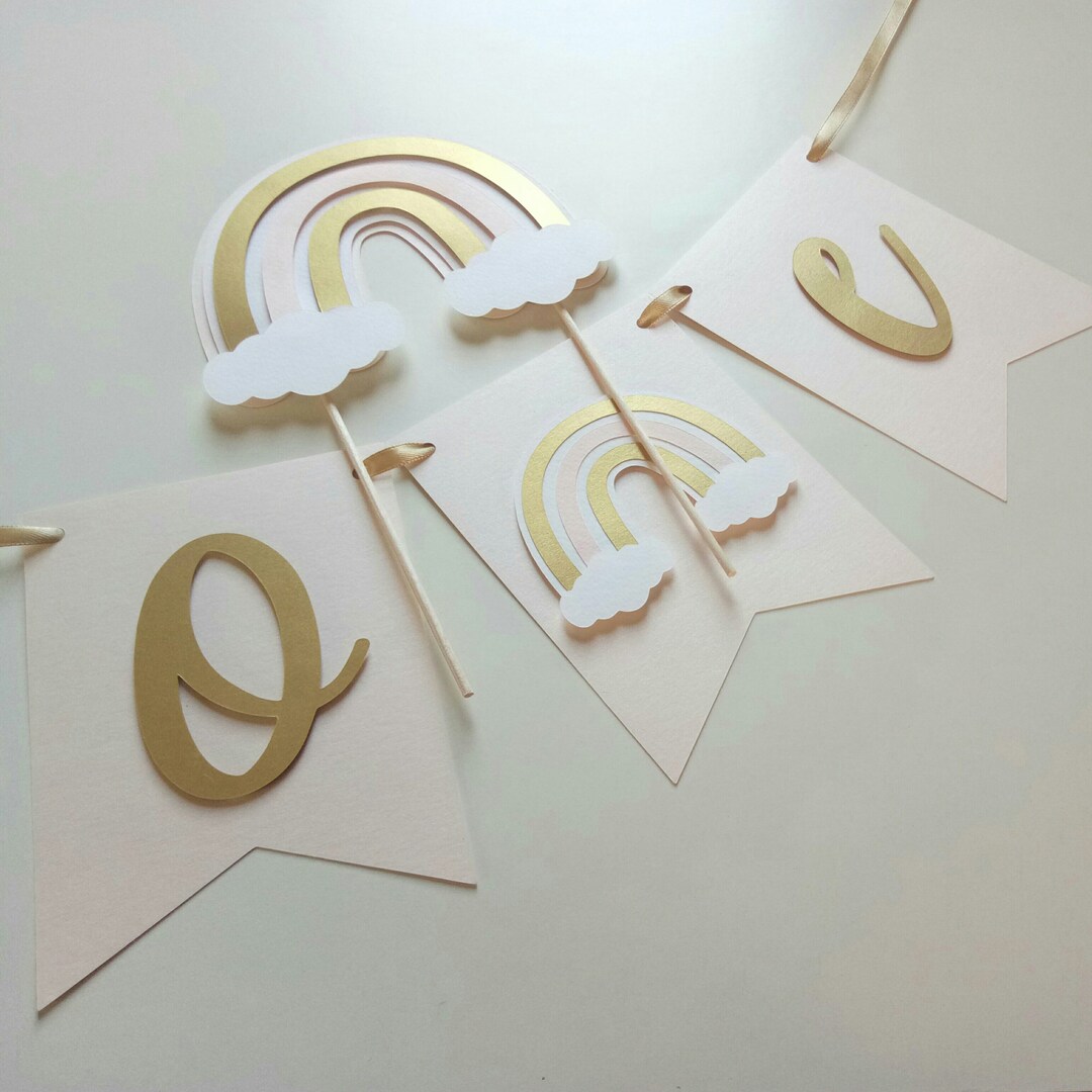 Boho Rainbow Birthday Party, First Birthday Rainbow Banner, Boho ...