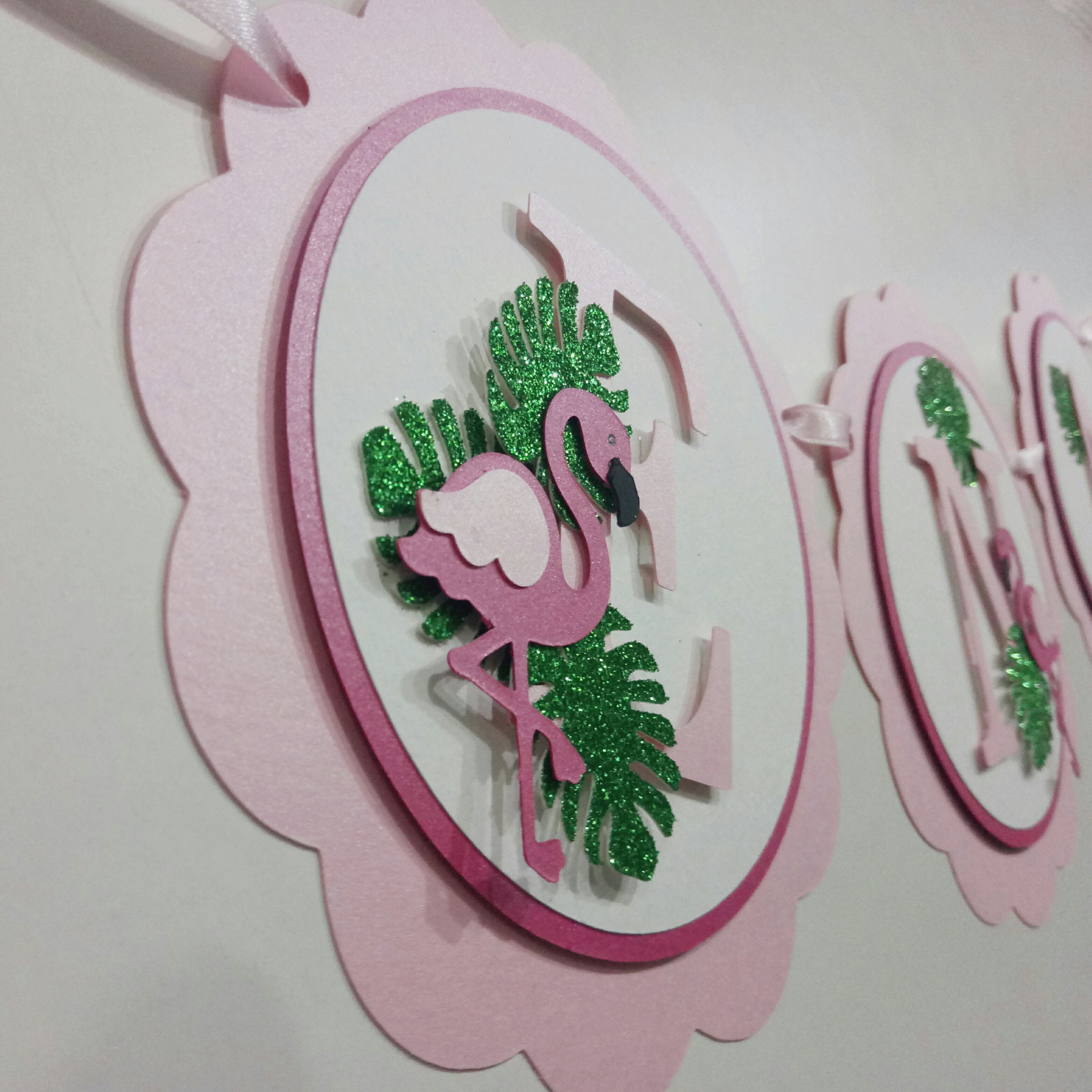 Flamingo Banner, Flamingo Birthday Banner, Flamingo Name Banner, Lets ...