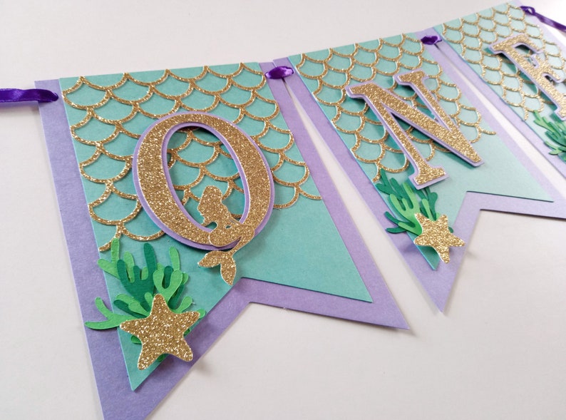 Mermaid Banner Under the Sea Banner Mermaid Birthday Party - Etsy