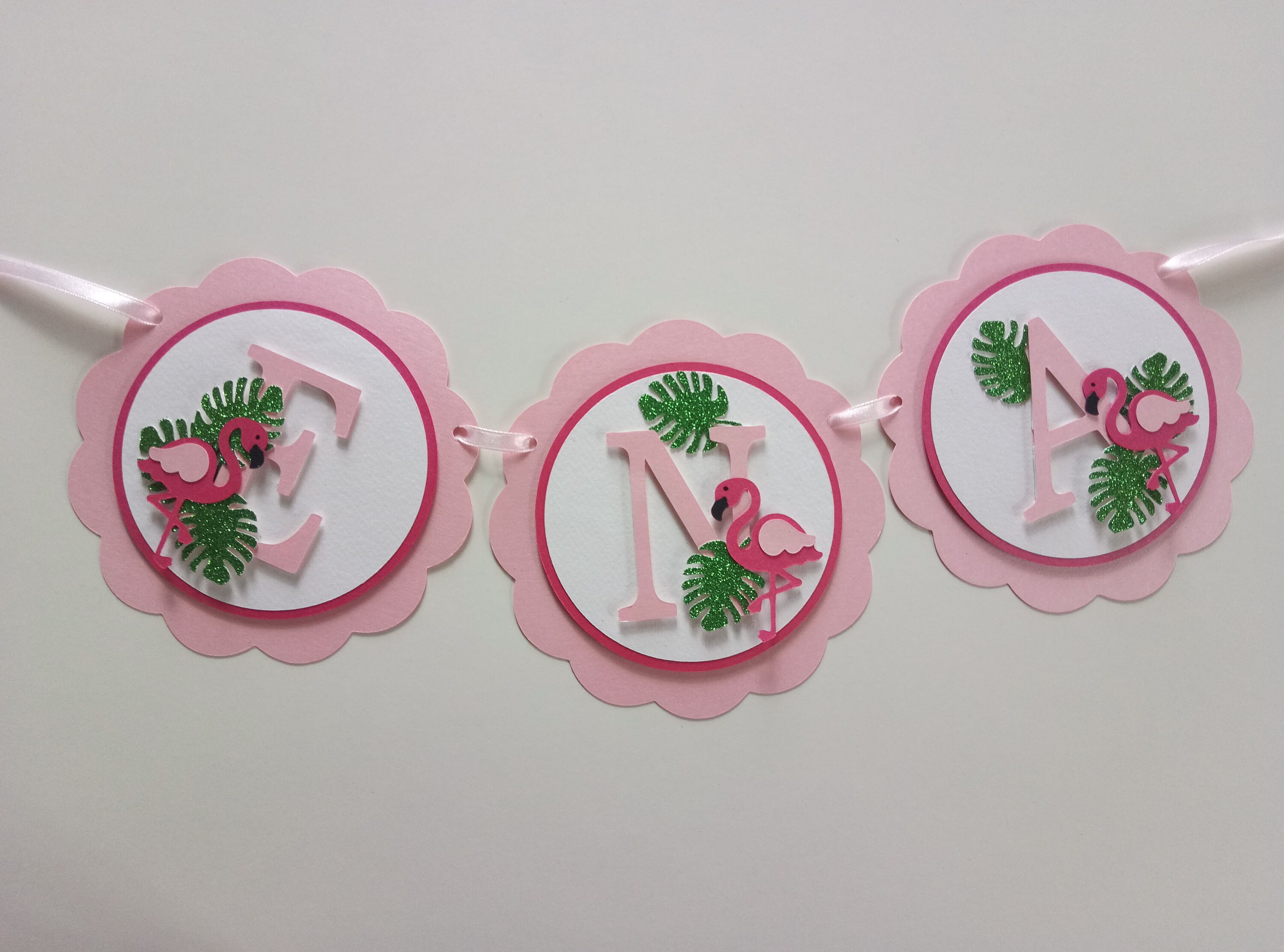 Flamingo Banner, Flamingo Birthday Banner, Flamingo Name Banner, Lets ...