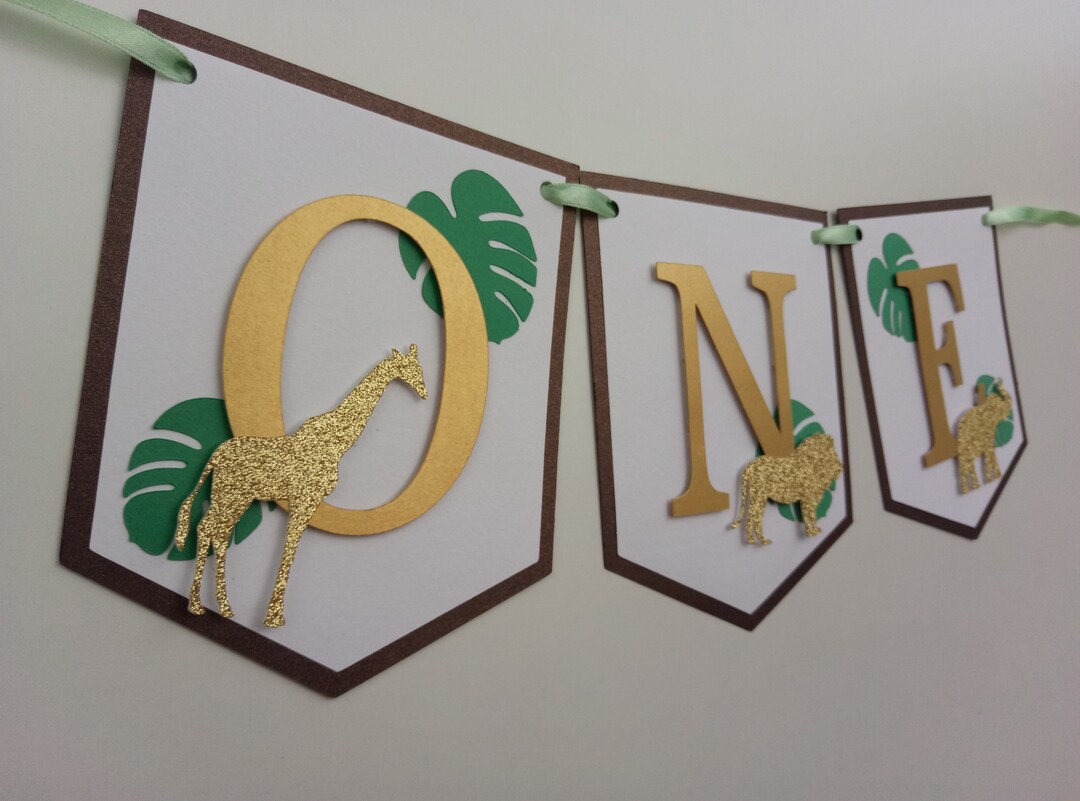 Jungle Safari Banner, Jungle Safari Birthday Banner, Safari Birthday ...