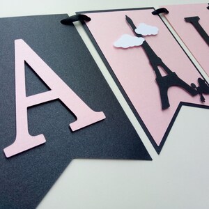 Paris Banner, Paris Happy Birthday Banner, Paris Themed Birthday Banner ...
