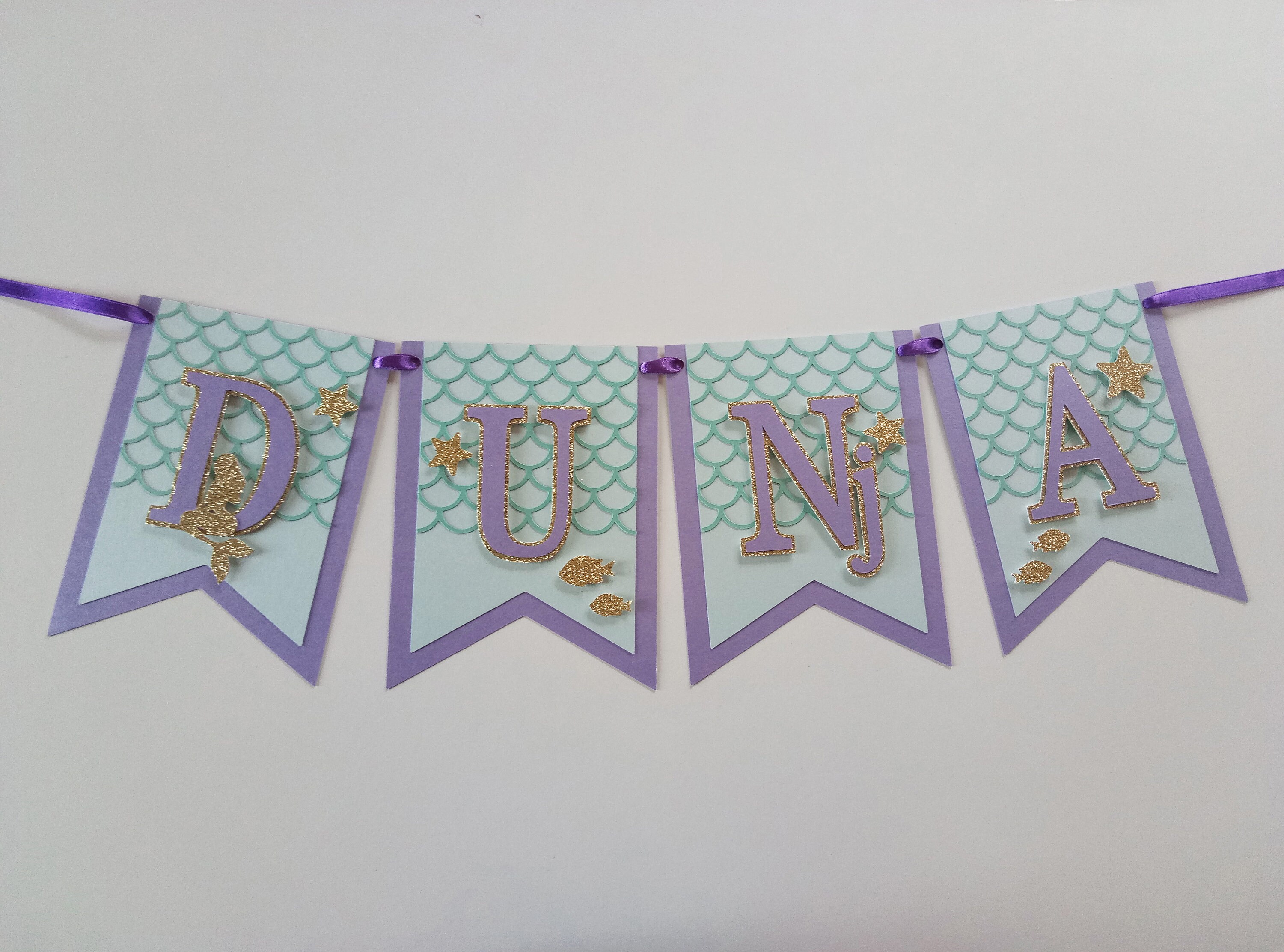 Mermaid Banner Under the Sea Banner Mermaid Birthday Party | Etsy
