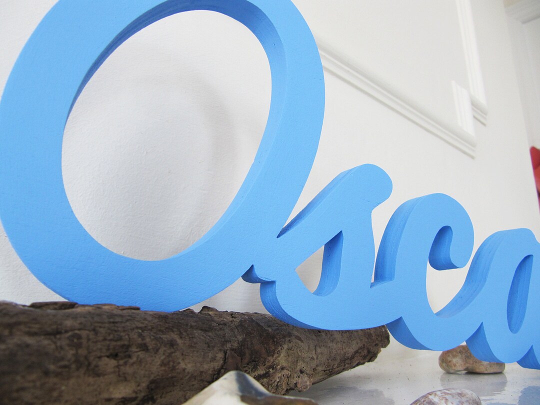 Oscar, Wooden Handmade Boy Girl Name Wall Hanging Decor Signs ...