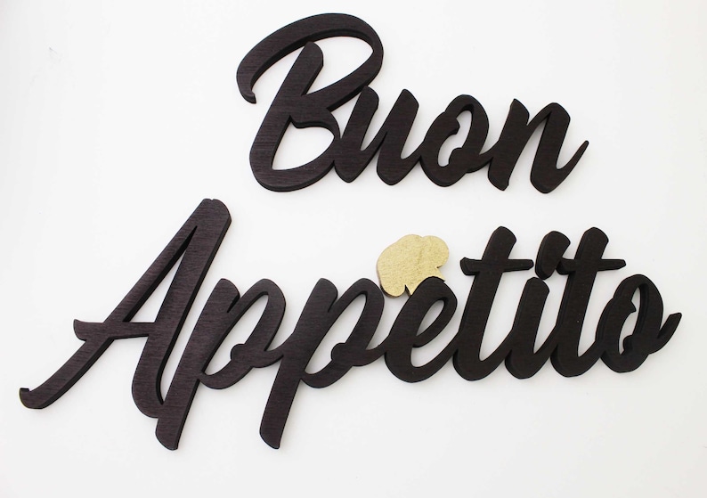 Buon Appetito Sign Kitchen Decor Plaques for Restaurant Cafe | Etsy
