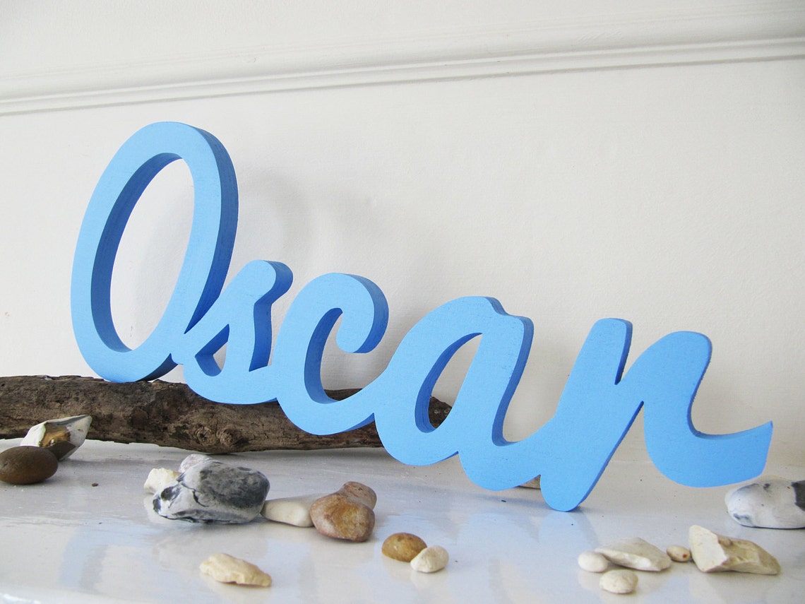 Oscar Wooden Handmade Boy Girl Name Wall Hanging Decor Signs - Etsy Ireland