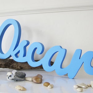 Oscar, Wooden Handmade Boy Girl Name Wall Hanging Decor Signs ...