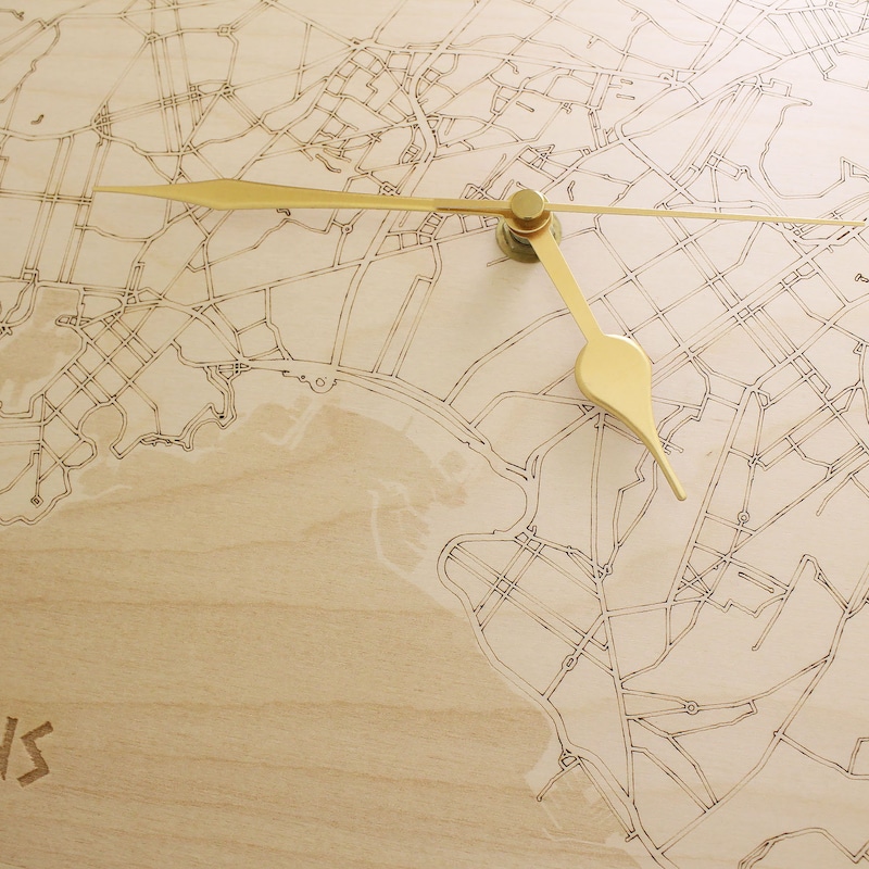 Map Wall Clock - Etsy