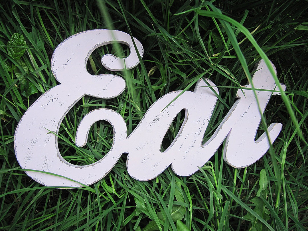 Rustic Wood EAT Sign, Kitchen Wall Decor, Handmade Plywood - Etsy