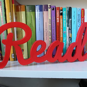 Read Wooden Sign for Library or School Decor or Kids Room Decor, Back ...