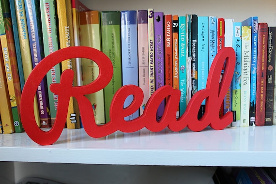 Read Wooden Sign for Library or School Decor or Kids Room | Etsy