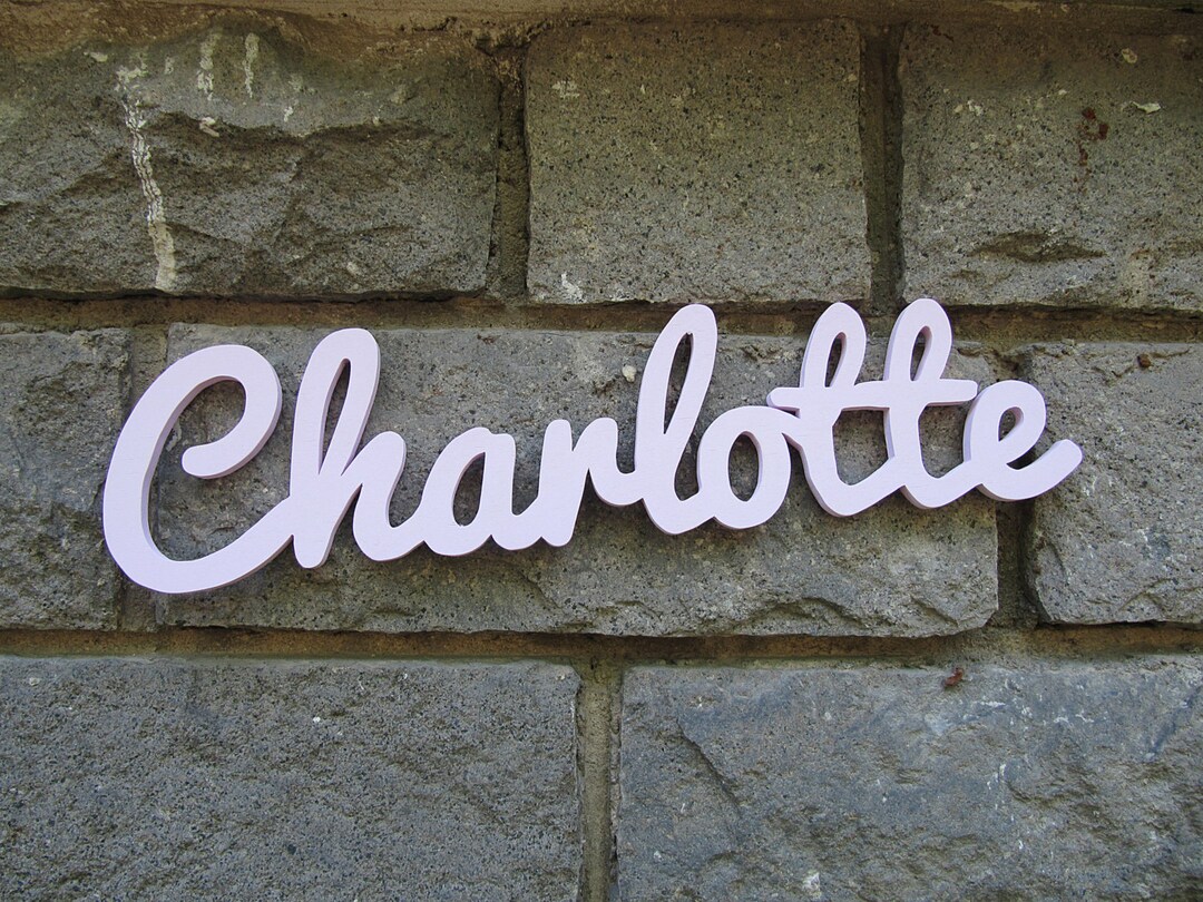 Personalized Wood Handmade Name Signs Charlotte,personalized Gift, Room ...