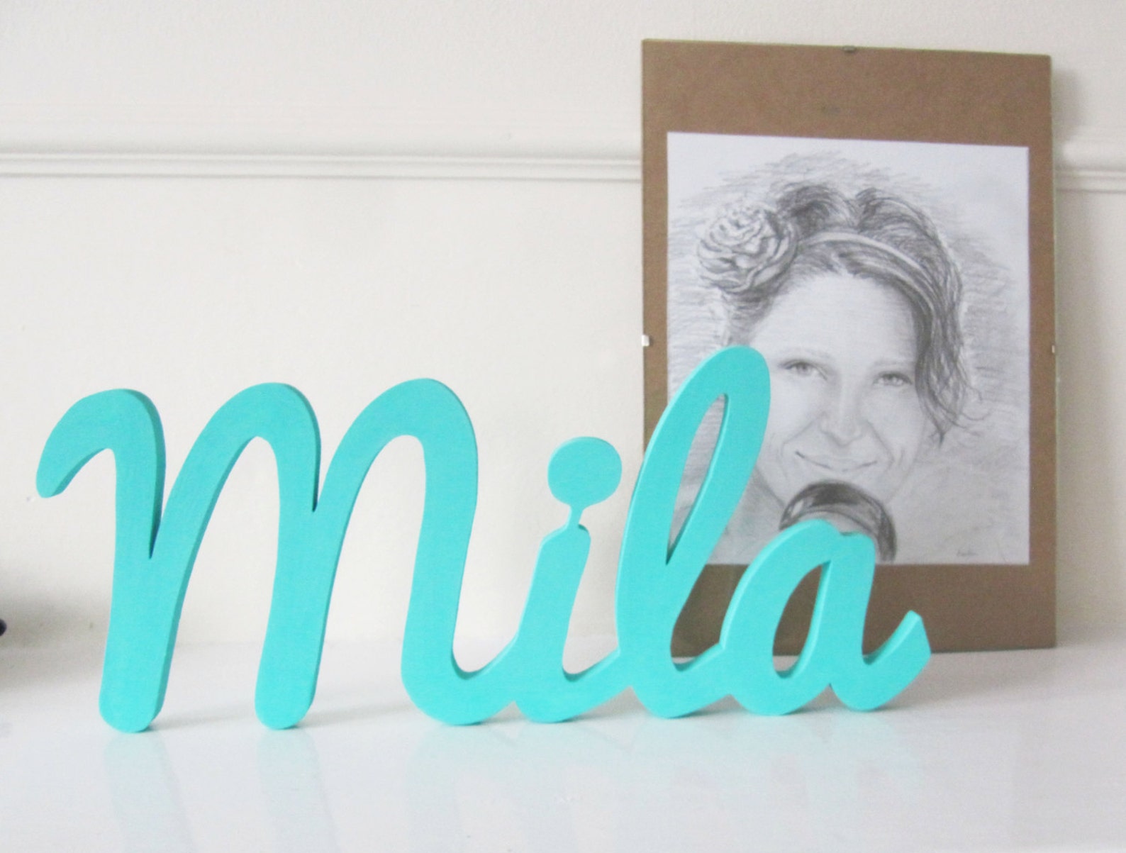 Custom Made Sign Mila Personalised Wooden Name Sign for Boy | Etsy