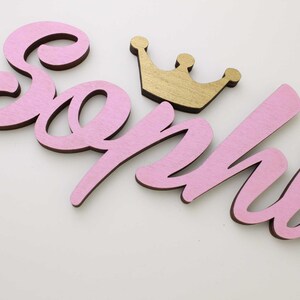 Personalised Wooden Name Sign for Kids Room | Decorative Name With ...