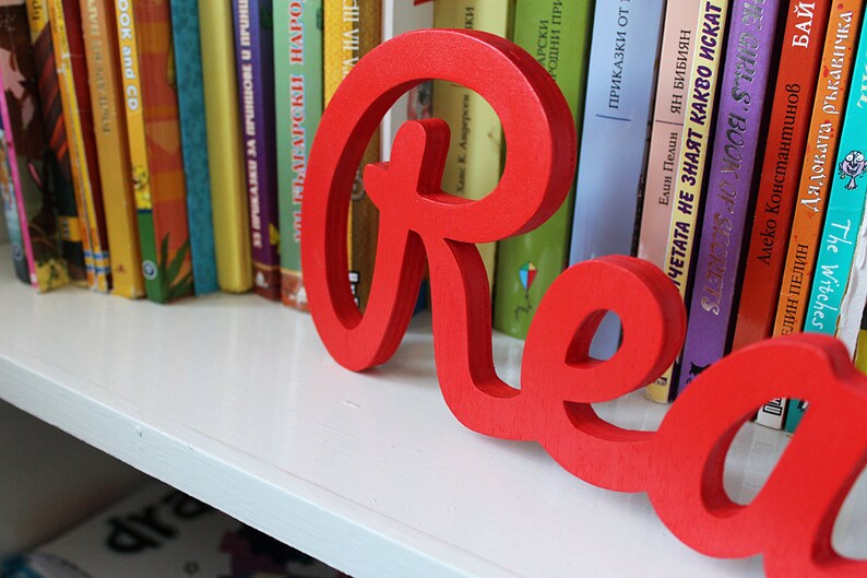 Read Wooden Sign for Library or School Decor or Kids Room - Etsy