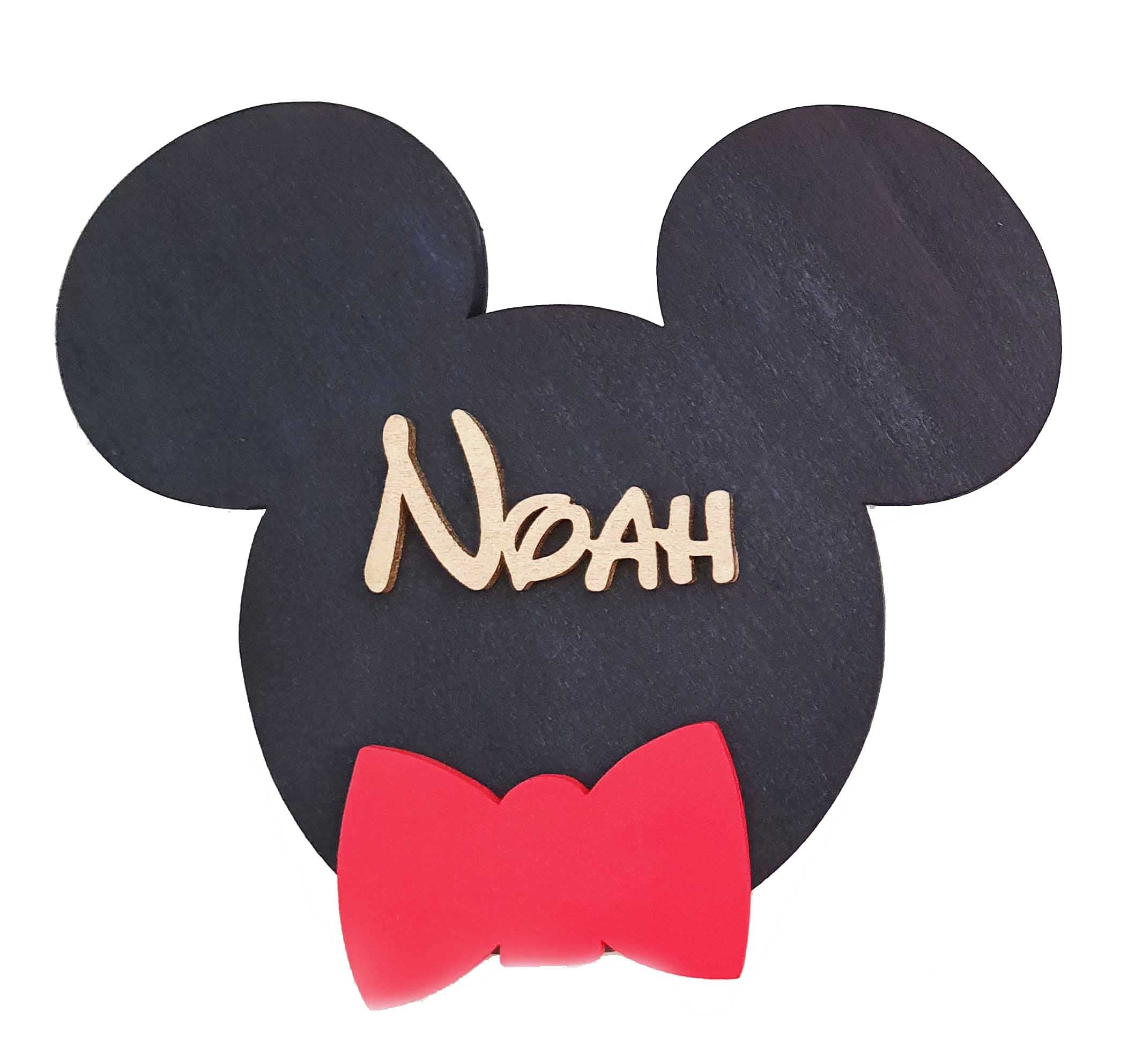 Name Door Sign Mickey Mouse Inspired 3D Sign for - Etsy UK