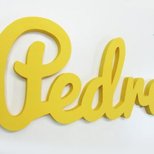 Pedro Wall Hanging Nursery Decor Wooden Baby Name Signs, Personalised ...