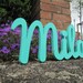 Custom Made Sign Mila Personalised Wooden Name Sign for Boy - Etsy