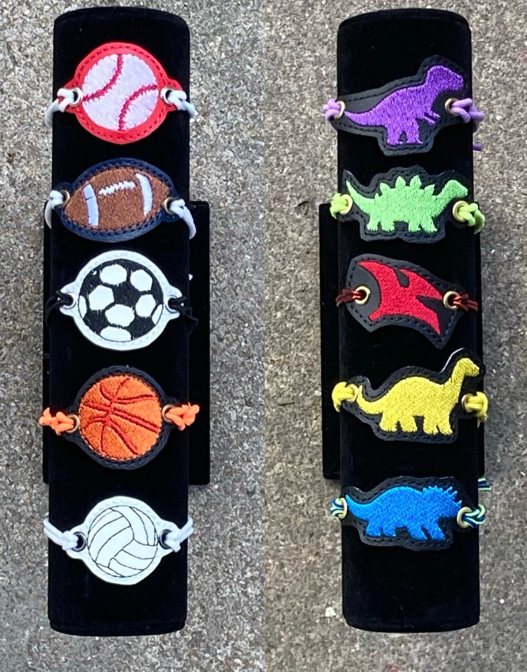 Custom Inspired Embroidered Elastic Bracelets - Etsy