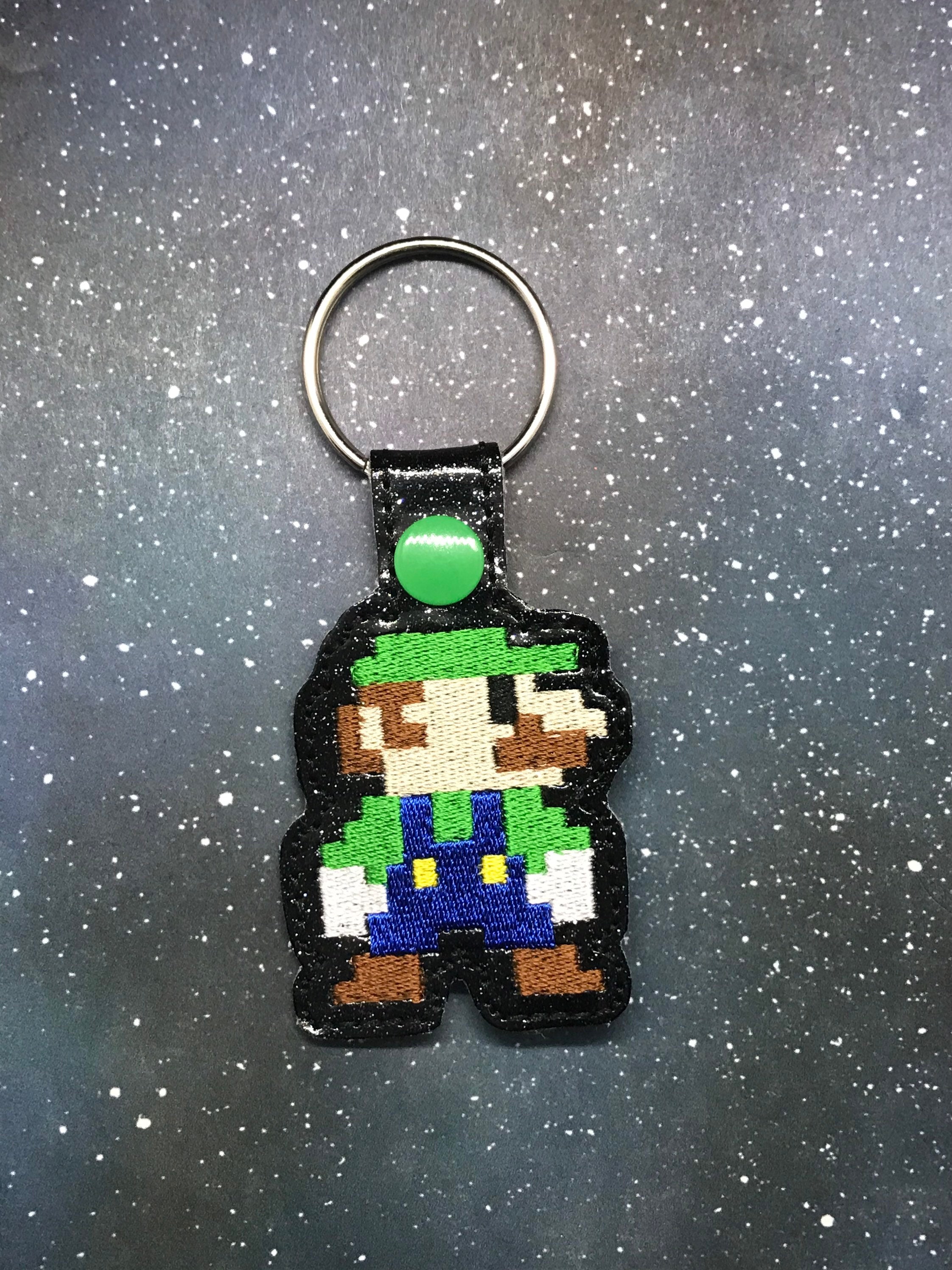 Inspired 8-Bit Character Snaptab Keychains | Etsy