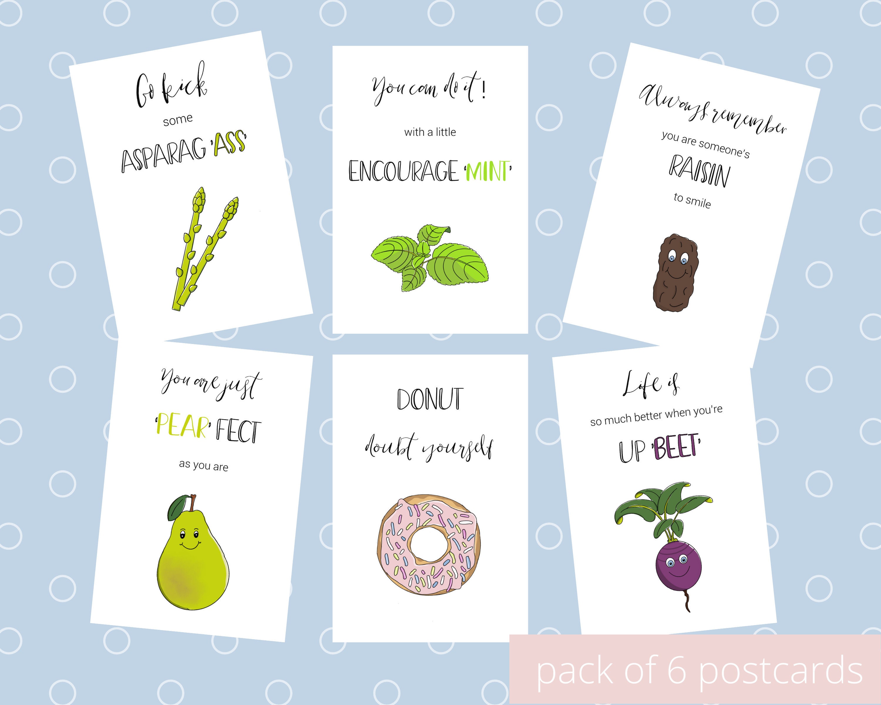 Paper colourful motivational message cards Pack of 6 Positivity ...