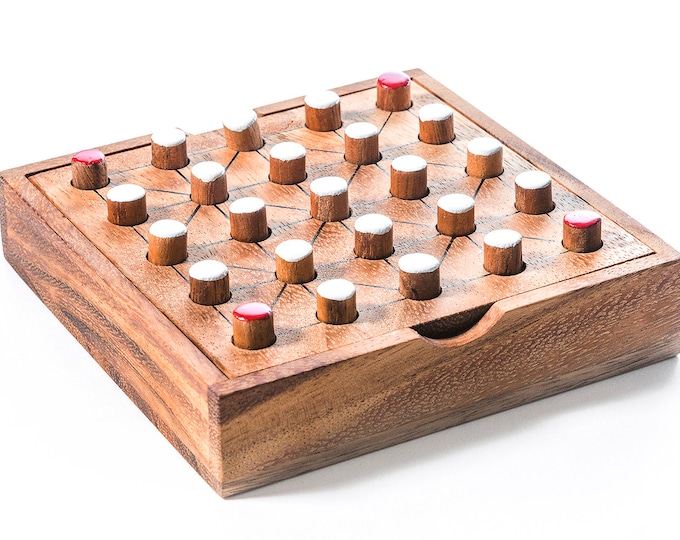 Fifty Game 2 Person Strategy Game Fun, Easy, but Tricky Wood Board Game ...