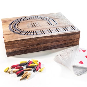4 Player Cribbage - Wooden Cribbage Board Game for up to 4 Players! the ...