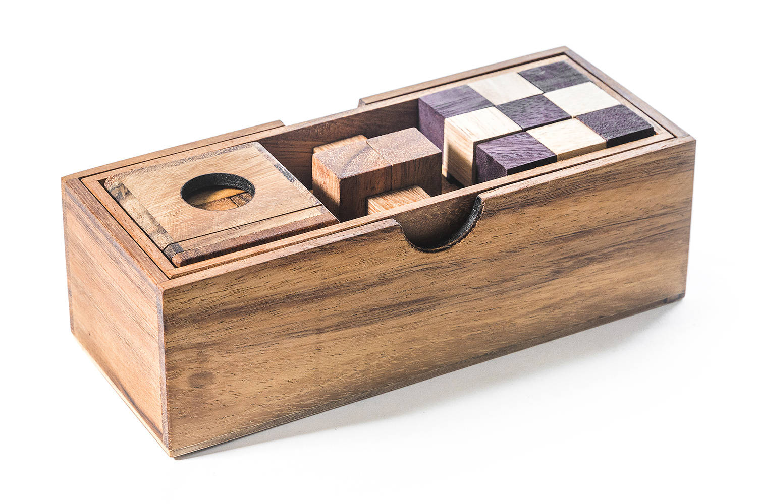 Wooden Puzzle Box Set Wooden Brain Teaser Puzzles For Adults Toys 