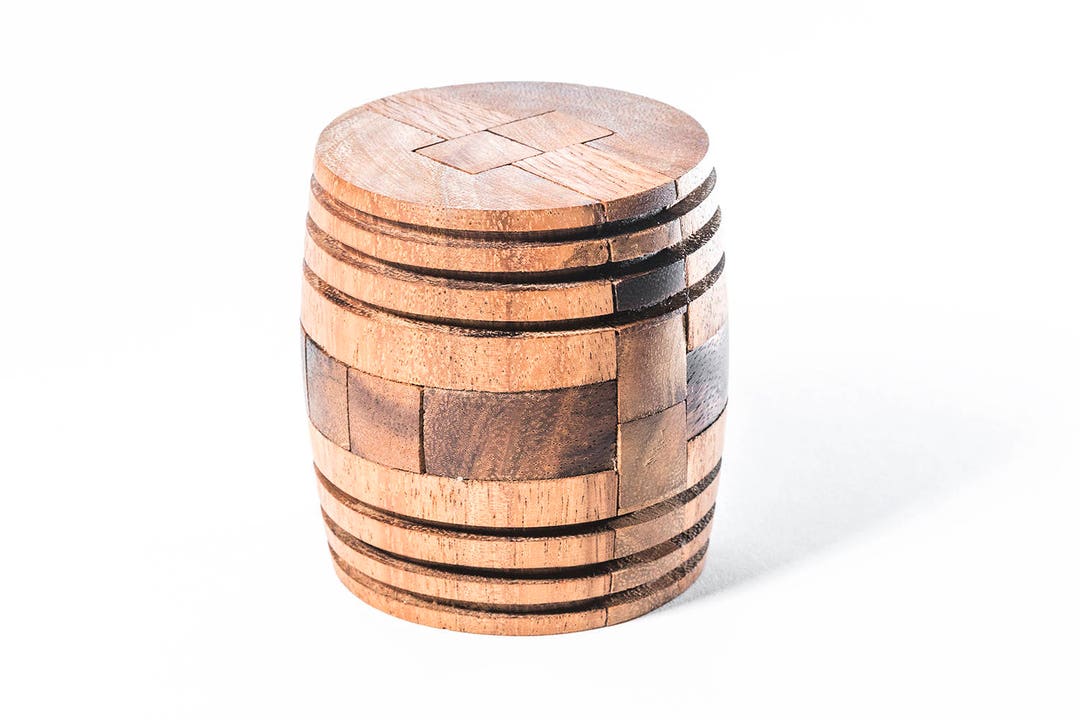 Japanese Barrel Puzzle - Kumiki Puzzle, Japanese Interlocking Puzzle ...