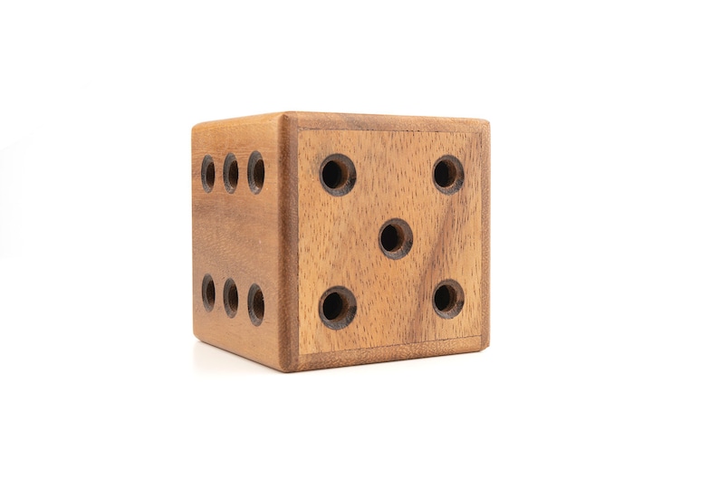 Magic Dice Puzzle - Wooden Brain Teaser Puzzle, Intellectual Puzzle ...