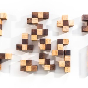 Pentomino Chess Puzzle - Wood Puzzle, Puzzle, Coffee Table Game, Gift ...